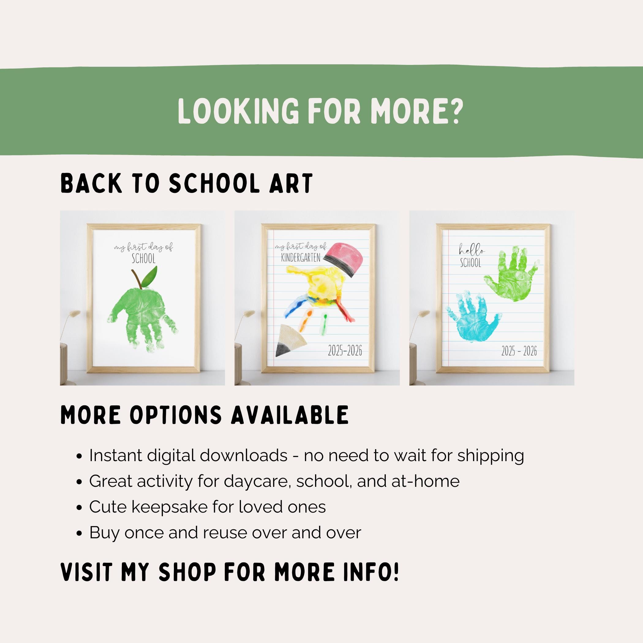 First Day of School Handprint Craft, Apple Back to School Keepsake Art ...