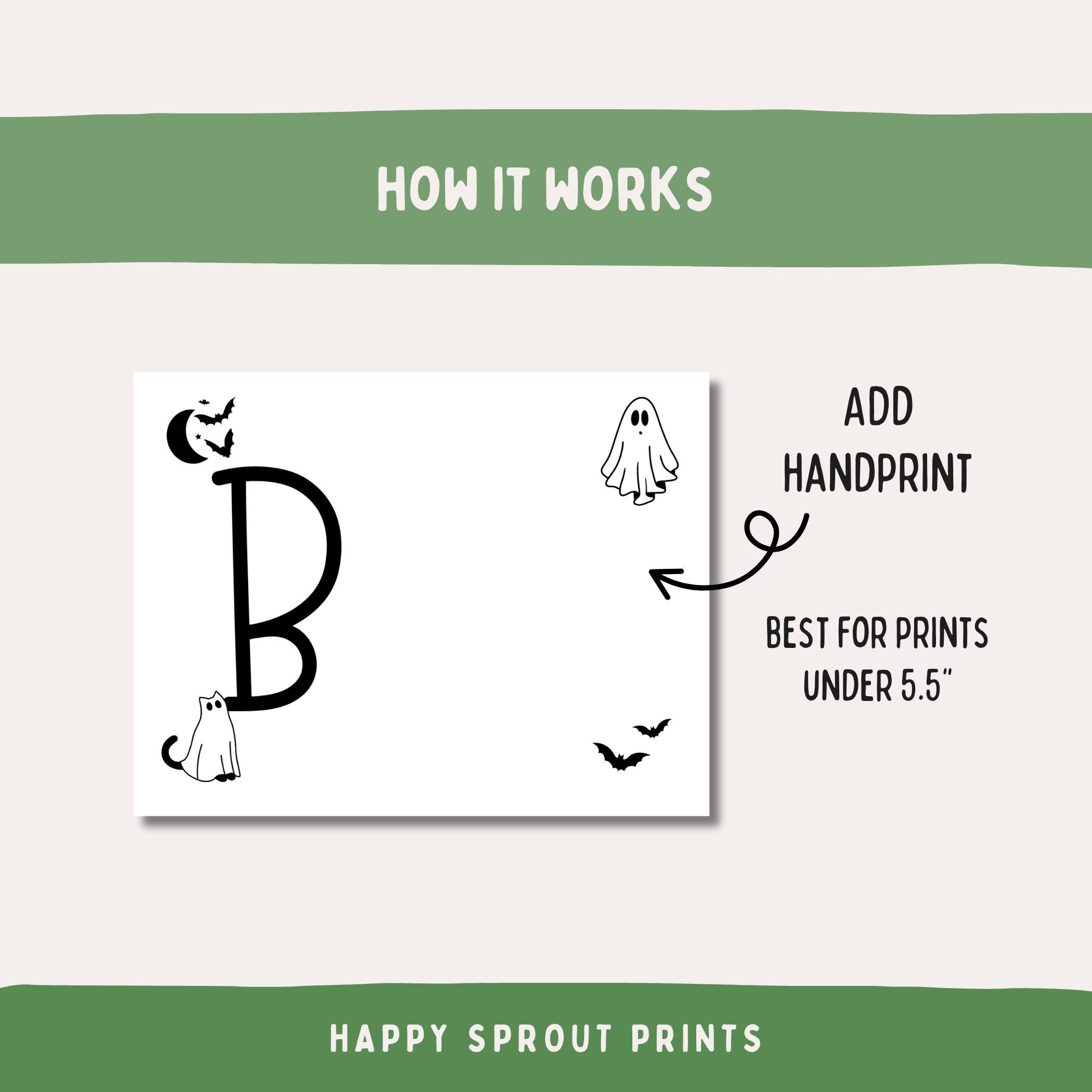 Halloween Handprint Art Craft DIY, Halloween Ghost Boo Handprint Craft ...