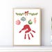 My First Christmas Handprint Craft, Christmas Ornament Keepsake Art ...