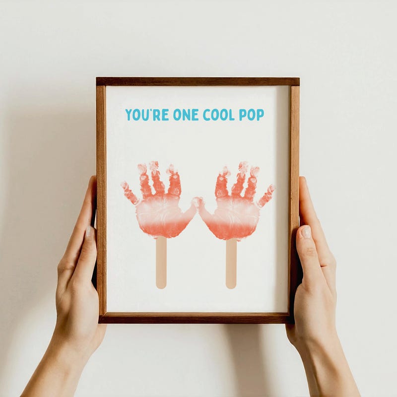 Father Day Handprint - Etsy