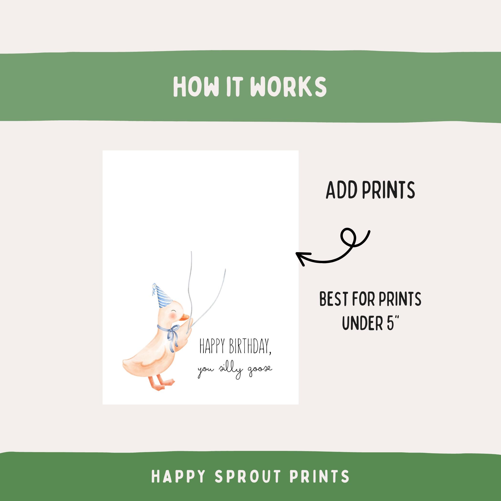 Silly Goose Handprint Art Craft DIY, Happy Birthday Balloon Handprint ...