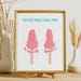 Popsicle Fathers Day Handprint Art, One Cool Pop Baby Footprint Art ...