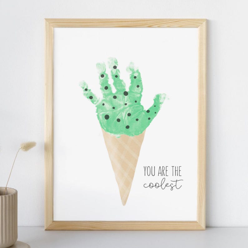 Summer Handprint Craft Bundle, You're the Coolest Ice Cream Handprint ...
