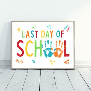 Last Day of School Handprint Art Craft, Kindergarten Graduation ...