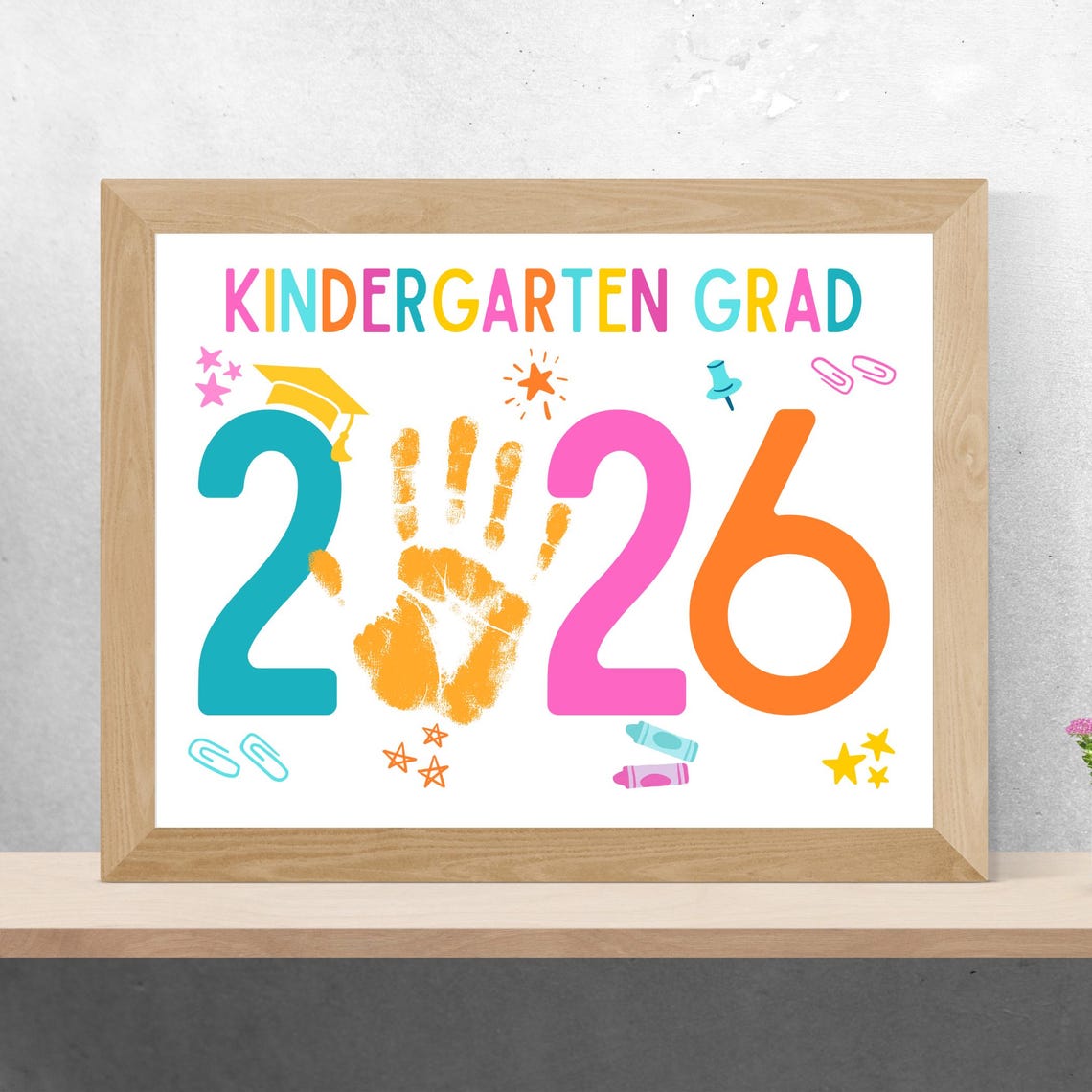 Kindergarten Graduation Handprint Craft, Last Day of Kindergarten ...