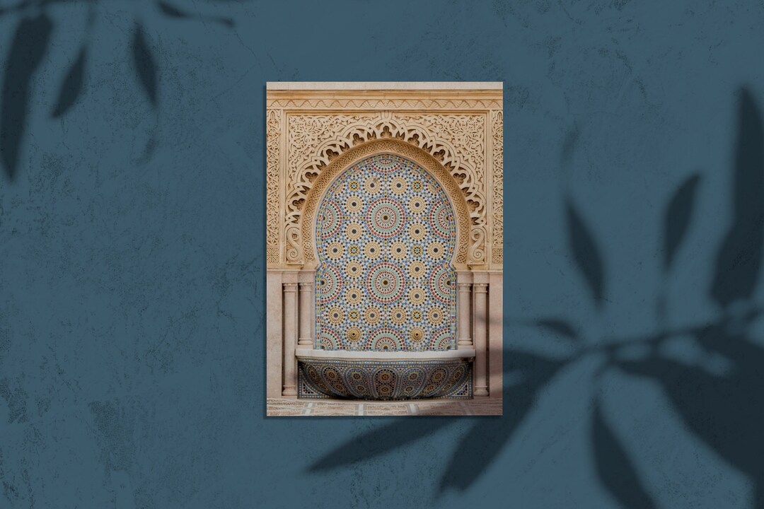 Moroccan Art From Marrakech Morocco Islamic Mural Architecture Islamic ...