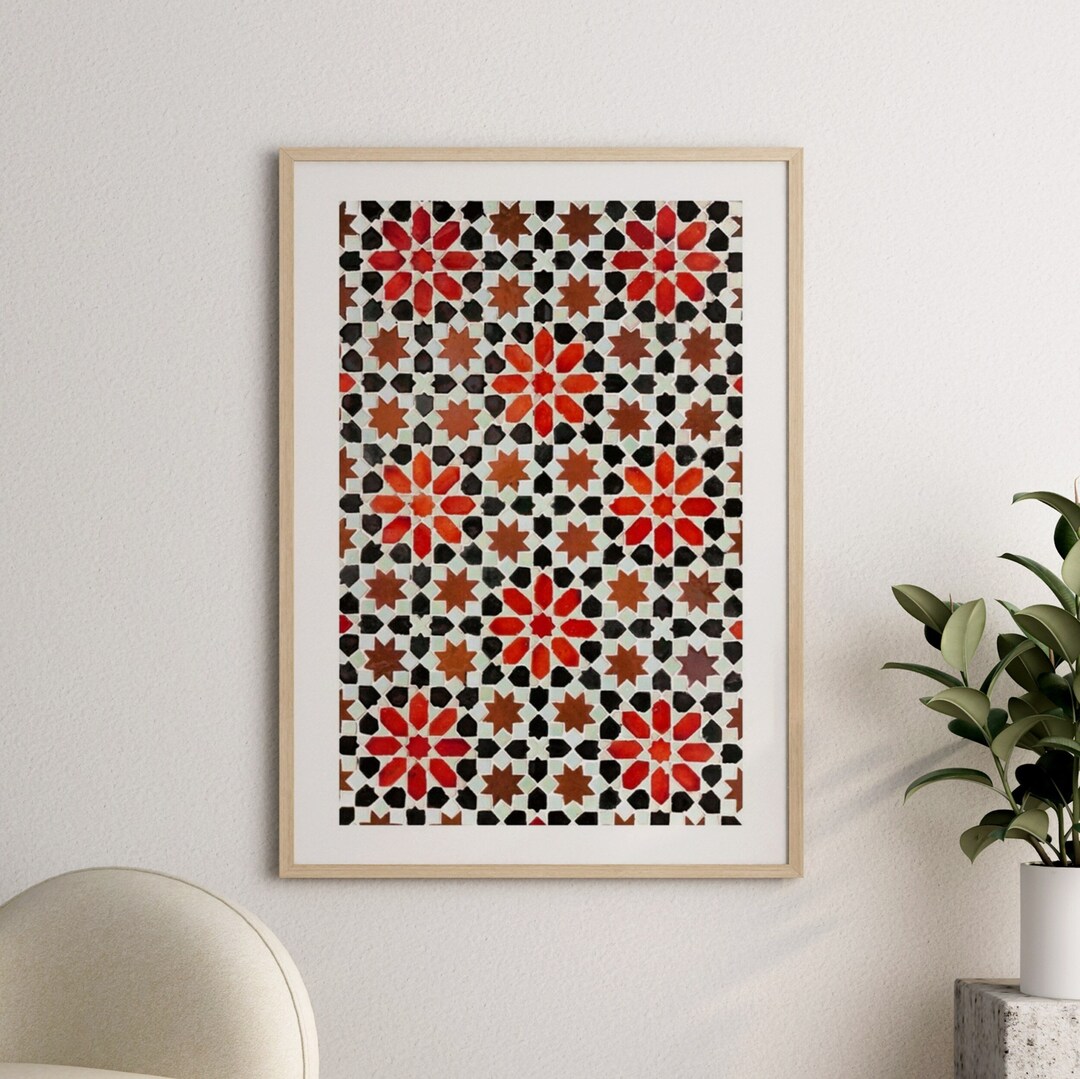 Moroccan Art From Marrakech Morocco Islamic Mural Architecture Islamic ...