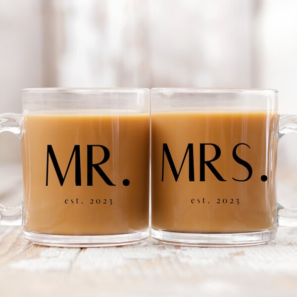 Mr and Mrs Mugs - Etsy