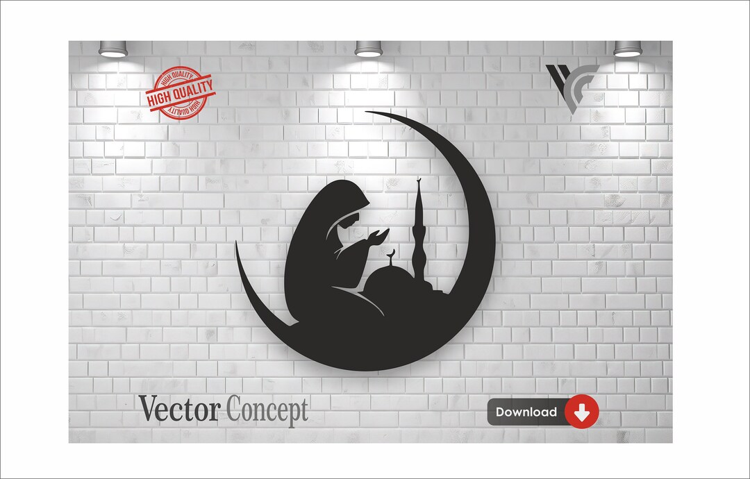 Praying Wall Art Decor Vector File for Cnc Machine and Cricut . File ...