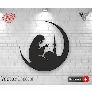 Praying Wall Art Decor Vector File for Cnc Machine and Cricut . File ...