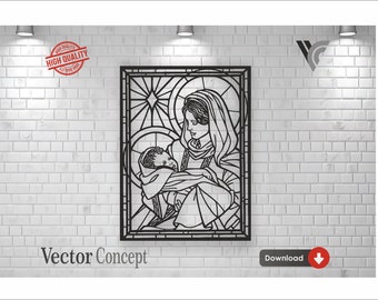 Praying Wall Art Decor Vector File for Cnc Machine and Cricut . File ...