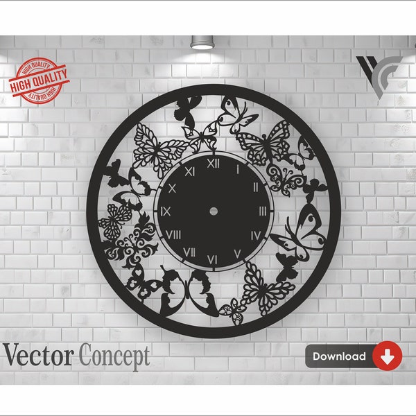 Butterfly Clock - Etsy
