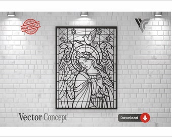 Praying Wall Art Decor Vector File for Cnc Machine and Cricut . File ...