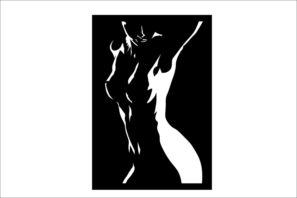 Woman Body Wall Art Decor Vector File for Cnc Machine and Cricut . File ...