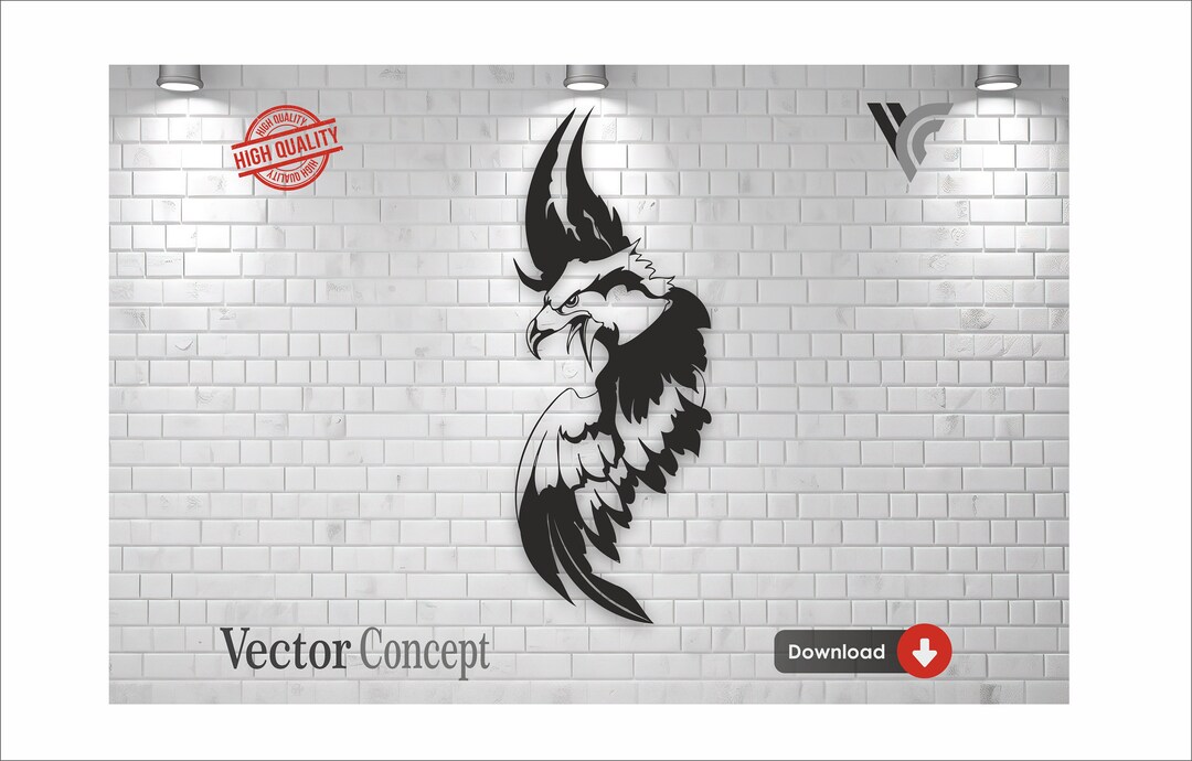 Eagle Wall Art Decor Vector File for Cnc Machine and Cricut . File ...