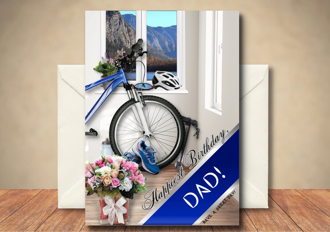 Cyclist Birthday Card, Personalised Cycling Gifts, Personalised ...