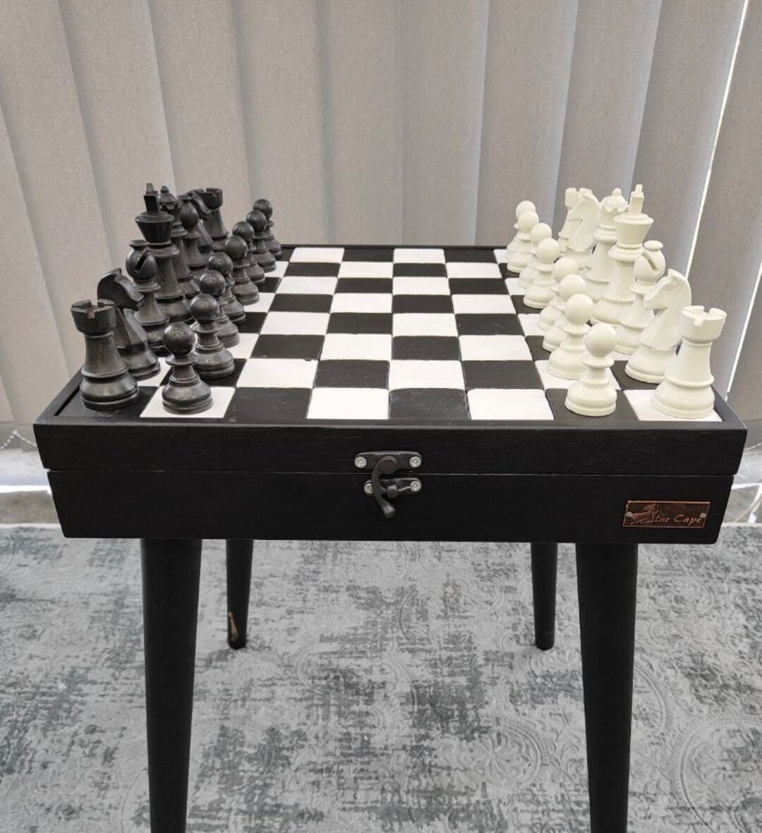 Personalized Luxury Chess Set, Chess Set With Chest,chess Table, 16.5 ...