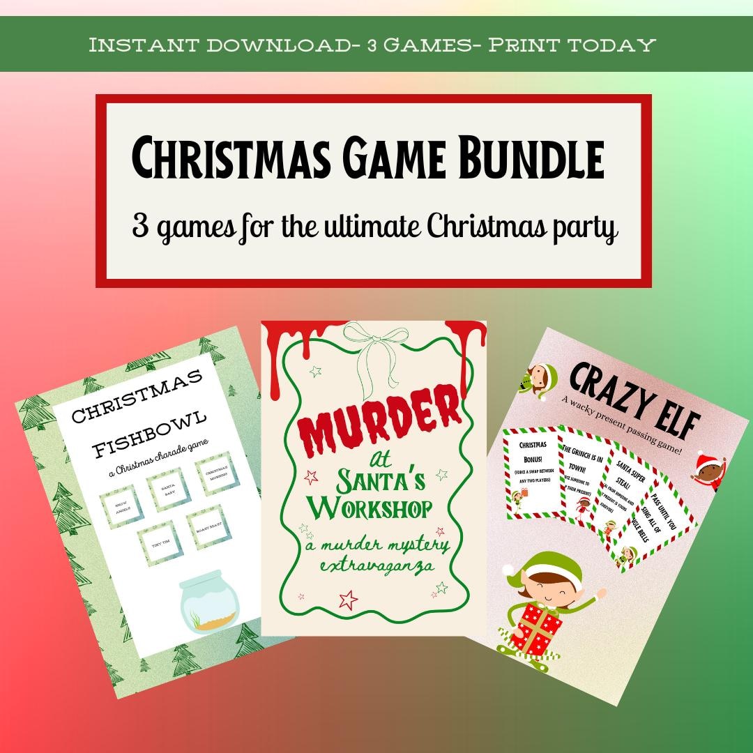Ultimate Christmas Party | Christmas Game Bundle | Murder Mystery ...