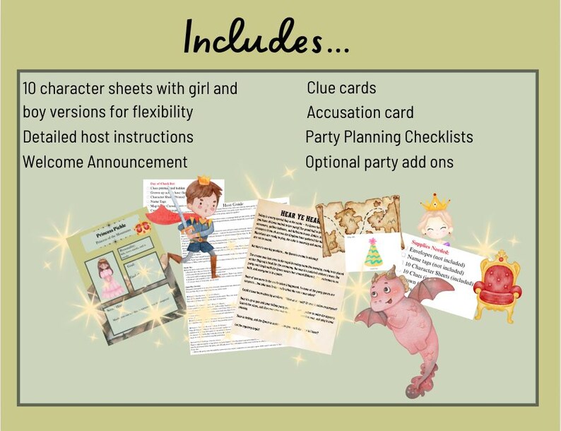 Kids Castle Mystery Game | Printable Fairytale Birthday Party Activity ...