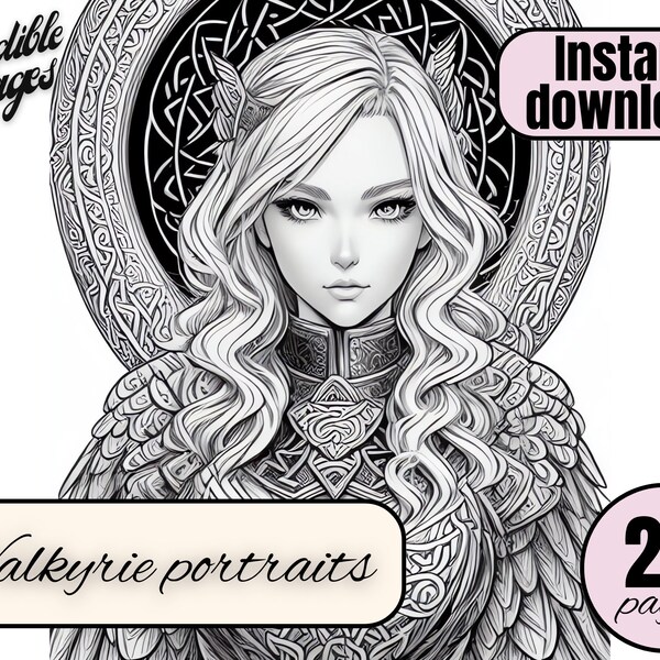 Valkyrie Coloring Pages - Etsy