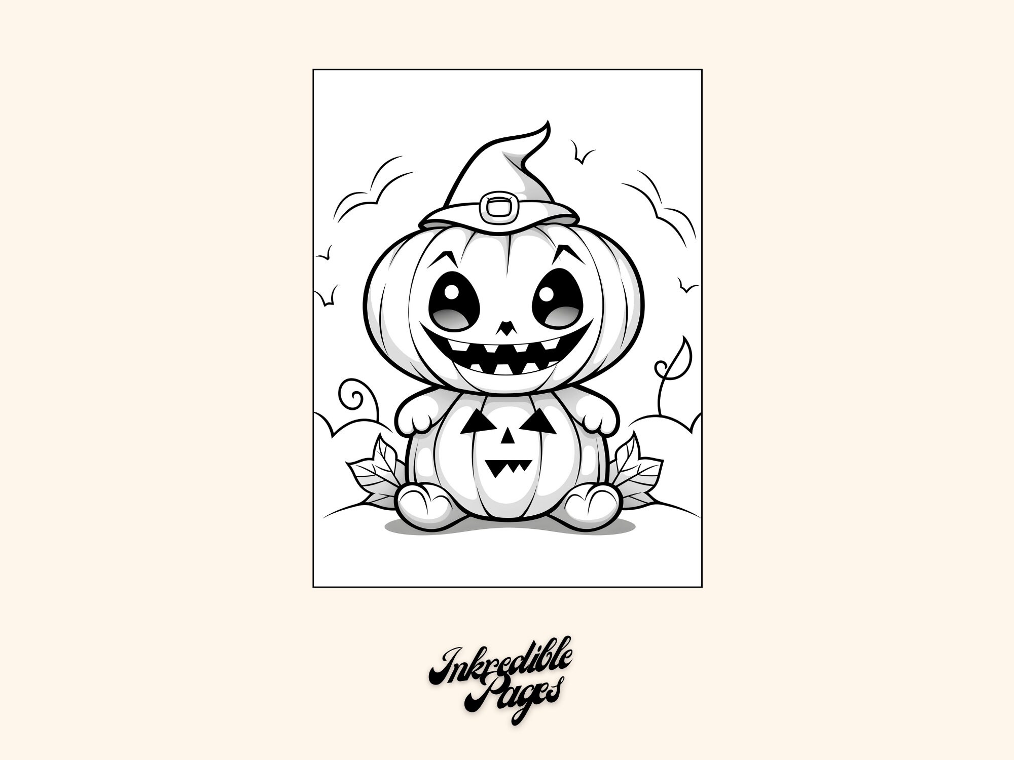 Coloring Pages for Kids Cute Halloween to Color Coloring Book - Etsy