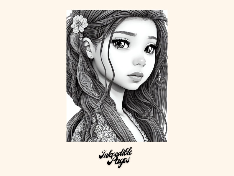 Coloring Pages for Adults Maya Girls Grayscale to Color Adult Coloring ...