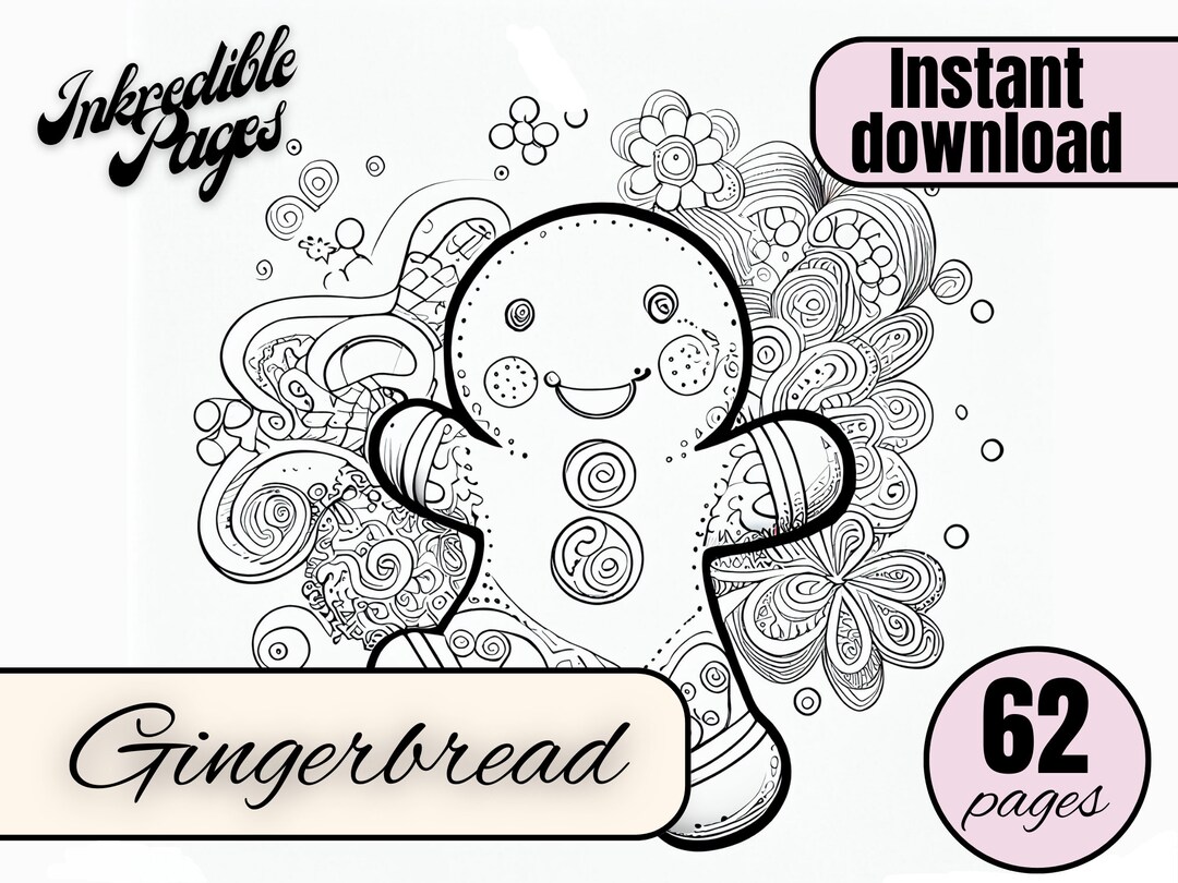 Coloring Pages for Adults Gingerbread Cartoon to Color Adult Coloring ...
