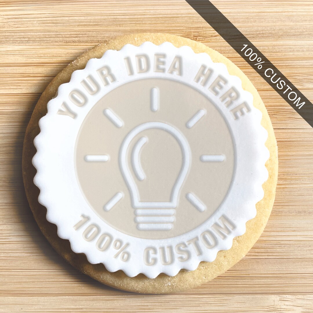 Logotype Cookie Stamp and Cookie Cutter 100% Customized With Your Idea ...