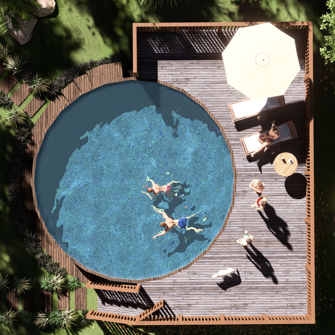Plans for Above Ground Pool Deck (34x20) 24' Round Pool 52" High - Etsy