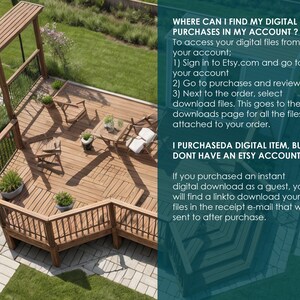 Complete 20'x16' Deck Blueprint Package: Framing Plan, Perspective ...