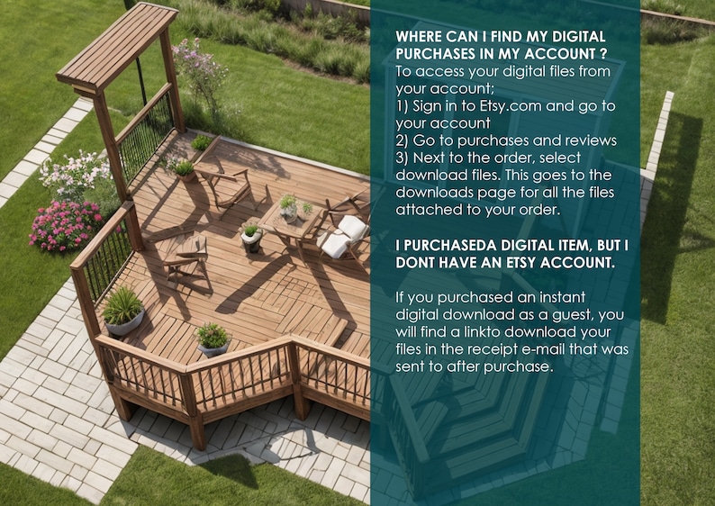 Complete 20'x16' Deck Blueprint Package: Framing Plan, Perspective ...