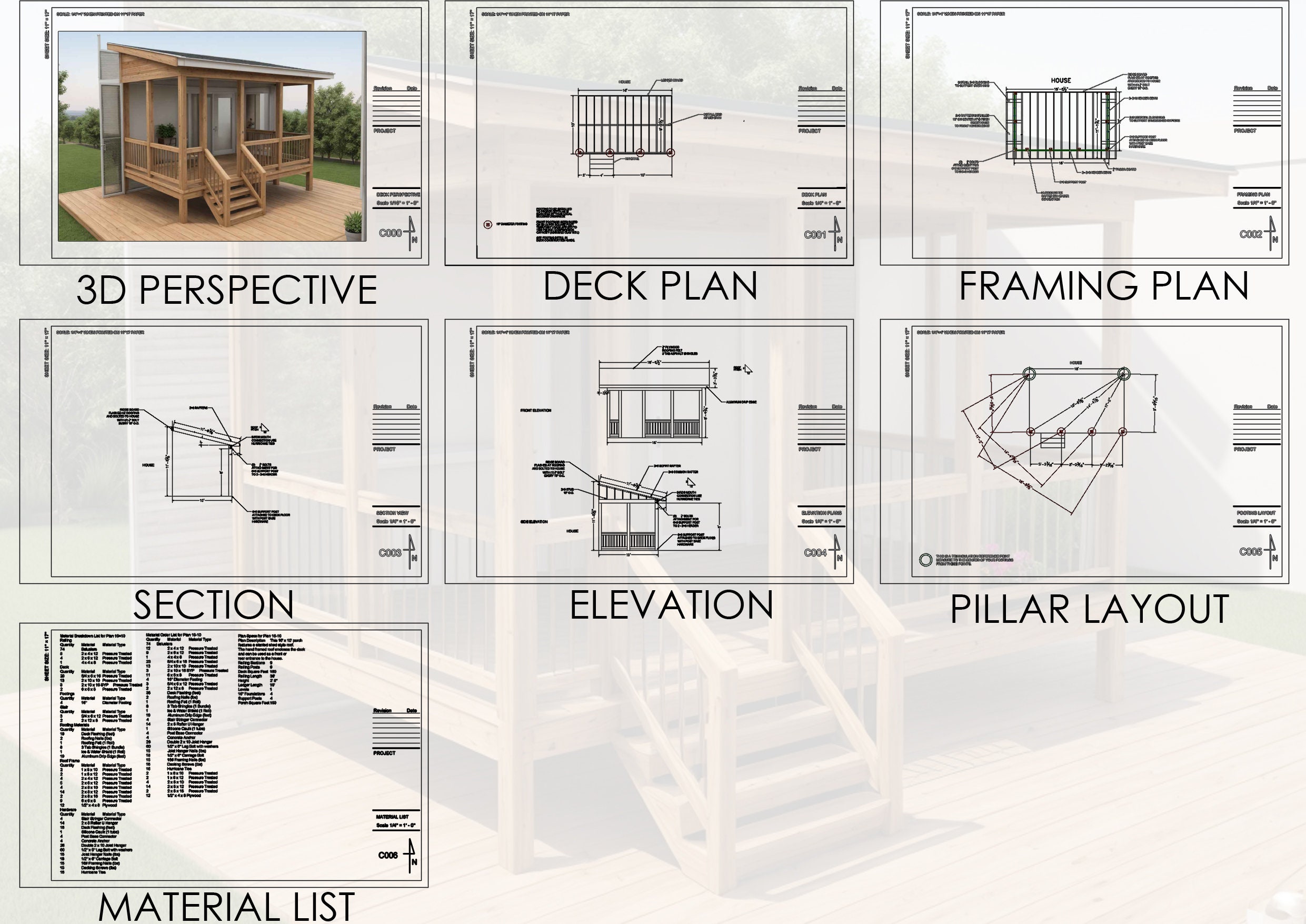 Exterior Deck Plans