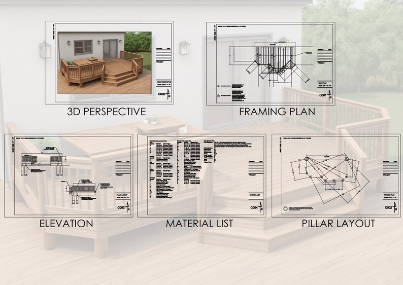 Premium 22'x12' Deck Blueprints - DIY Outdoor Oasis Design for Your ...