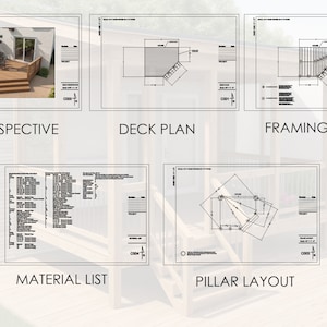 Premium 16'x14' Deck Blueprints, Deck Plans: Expert Designs for Your ...