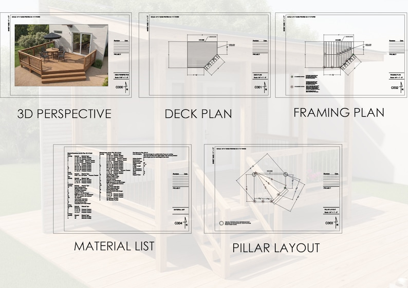 Premium 16'x14' Deck Blueprints, Deck Plans: Expert Designs for Your ...