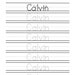 Custom Name Tracing Sheet | Practice Cursive Printable | Handwriting ...