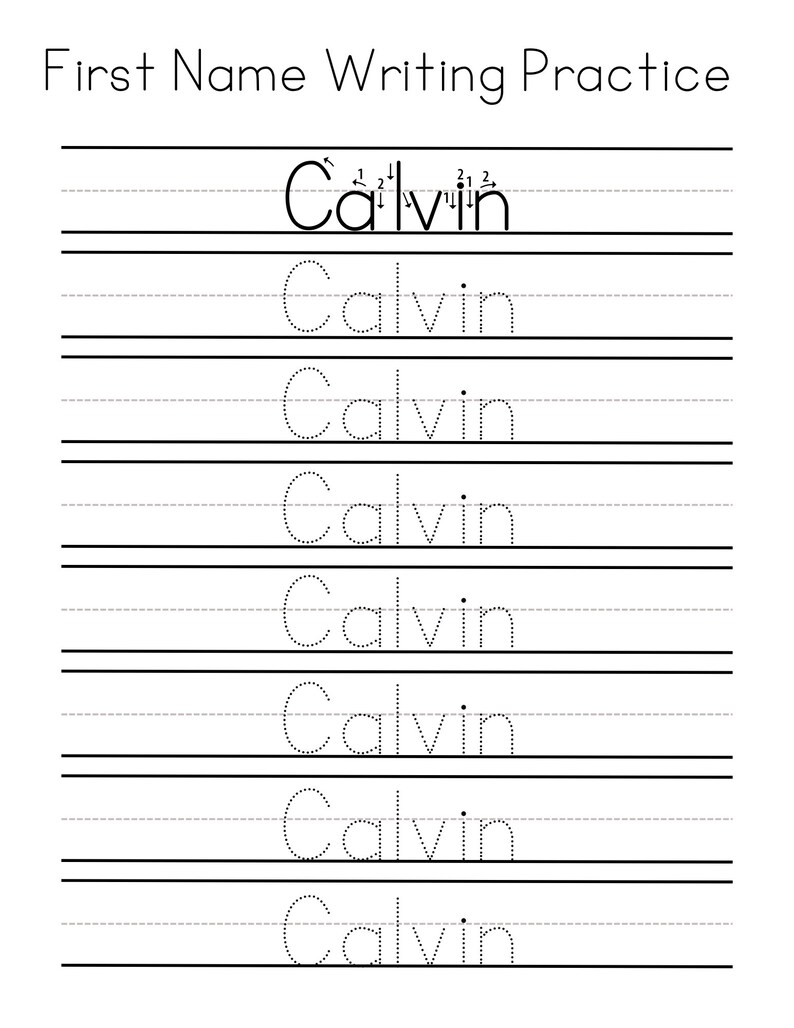 Custom Name Tracing Sheet | Practice Cursive Printable | Handwriting ...