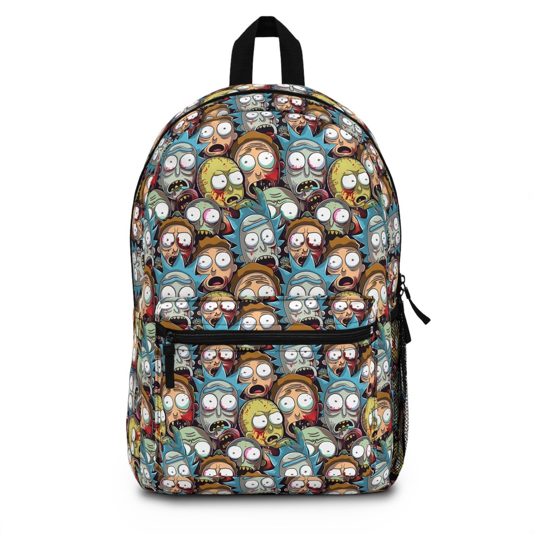 Rick and Morty Backpack Custom Print Design Stylish & Durable School ...
