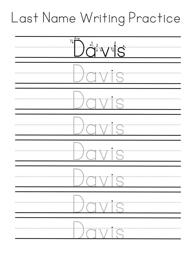 Custom Name Tracing Sheet | Practice Cursive Printable | Handwriting ...