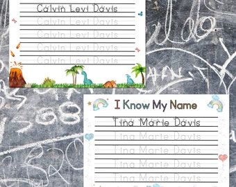 Personalized Name Tracing Worksheet Custom Name Trace Sheet Preschool ...