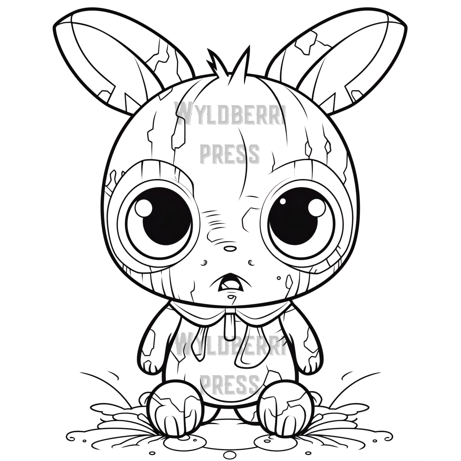 Creepy Kawaii Coloring Pages | Creepy Coloring Pages | Adult Coloring ...