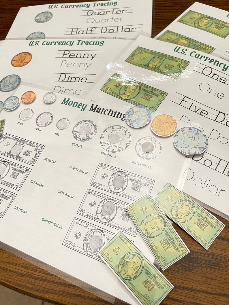 Kids Money Activity | US Coins | Learning Money Value | First Grade ...