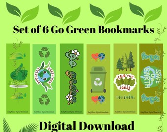 Set of 6 Dinosaur Bookmarks, Dinosaur Bookmarks, Digital Bookmarks to ...