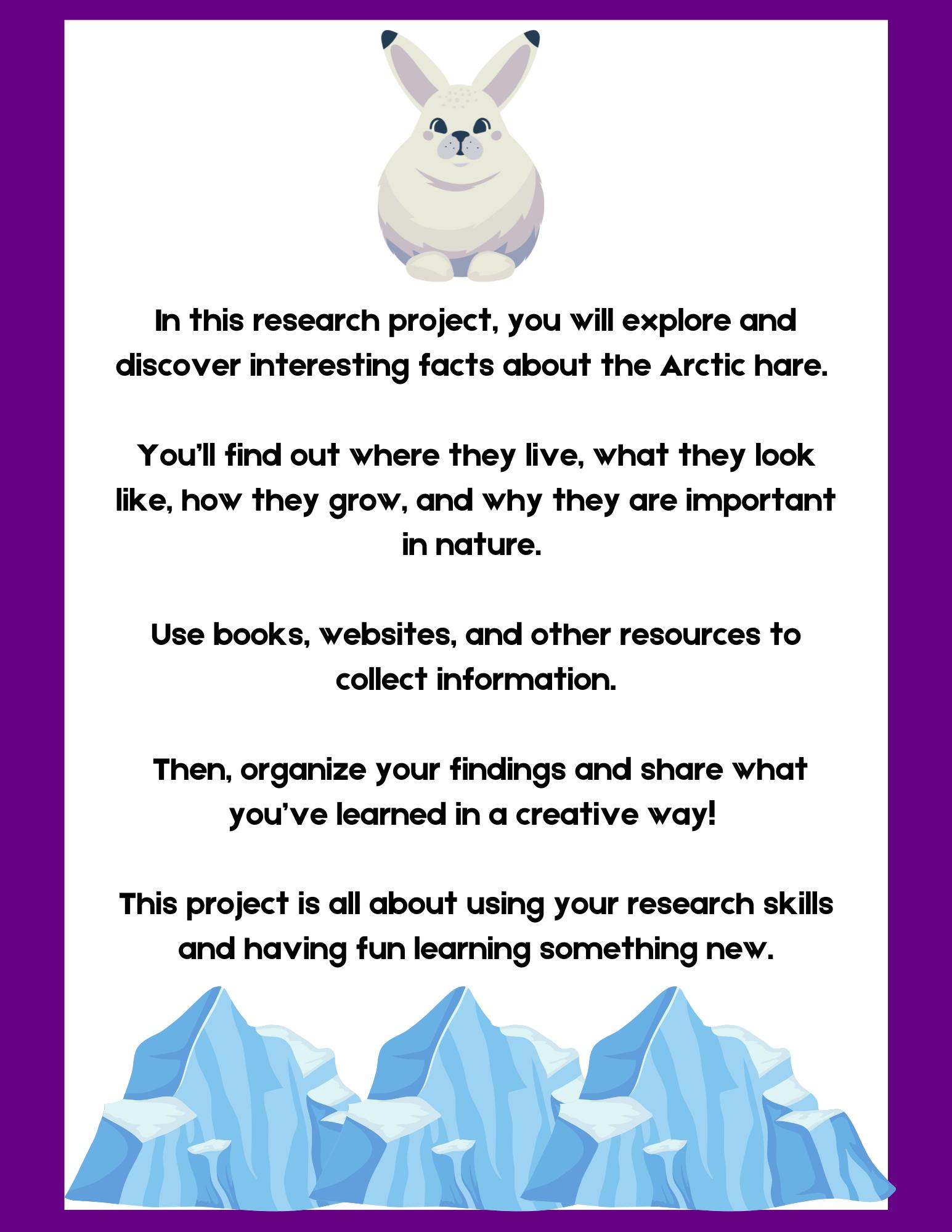 The Wonderful World of Research: Arctic Hare Edition, All About the ...