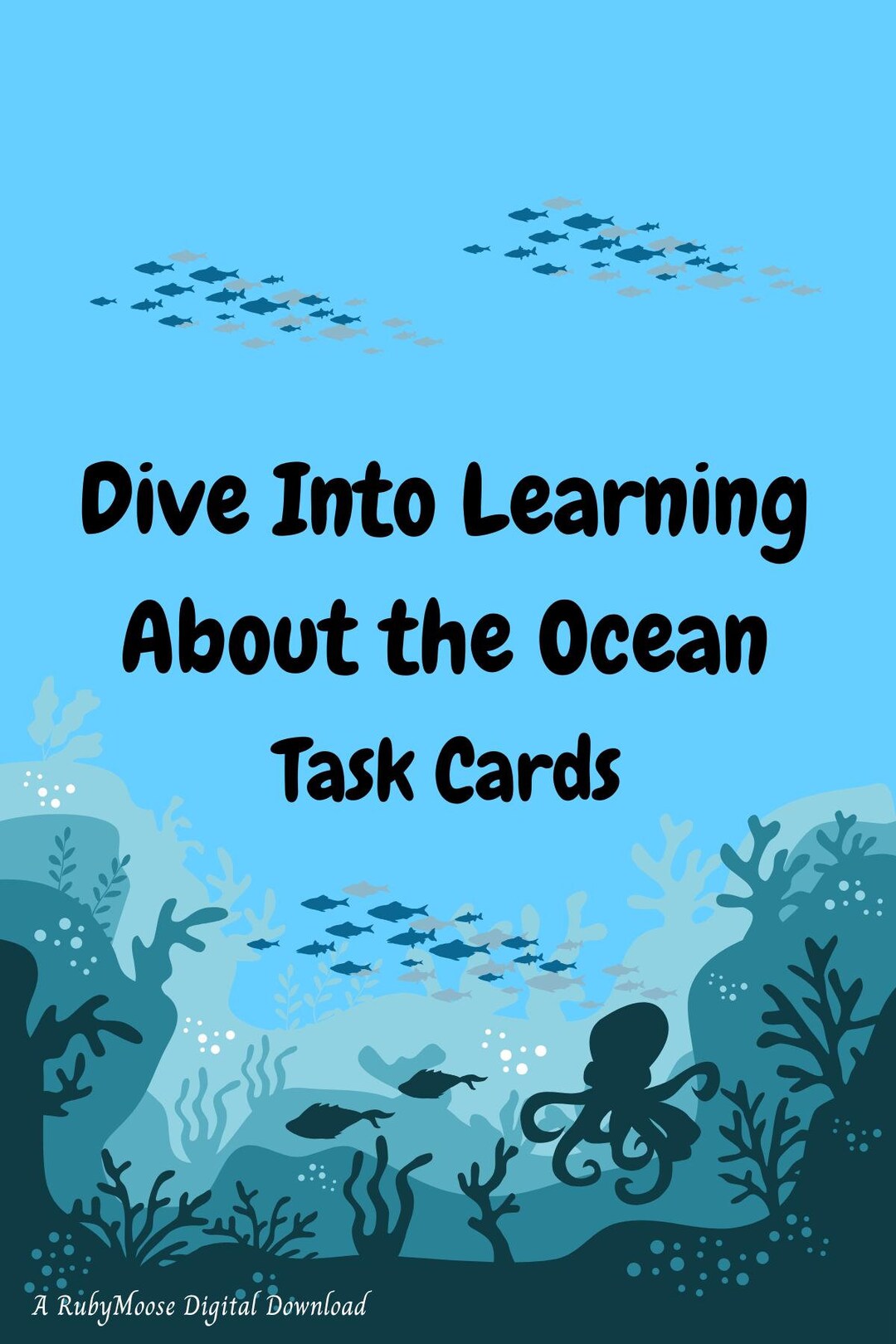 Dive Into Learning About the Ocean Task Cards, Ocean Learning, Ocean ...