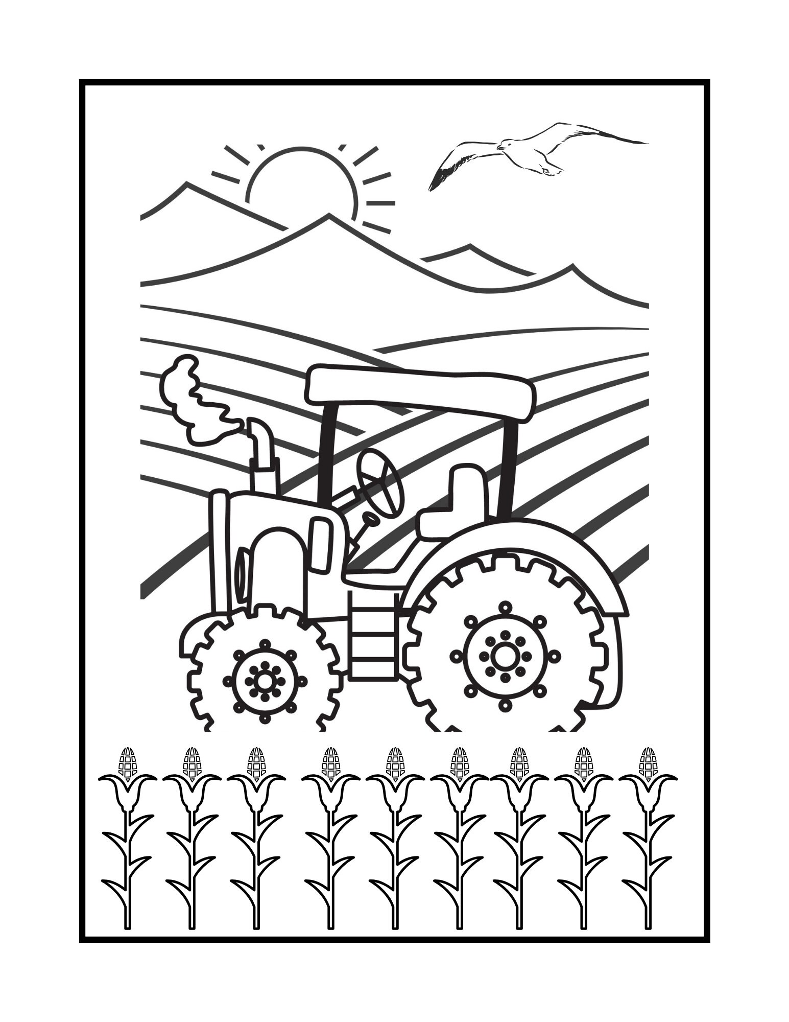 A Visit to the Farm, 15 Coloring Pages Plus/farm Animals/farm Animals ...