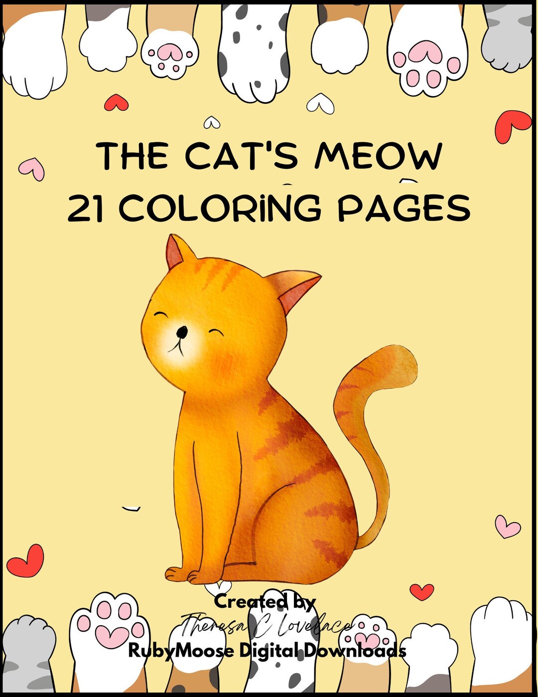 The Cat's Meow, 20 Coloring Pages Plus/cats to Color/fun With Cats ...