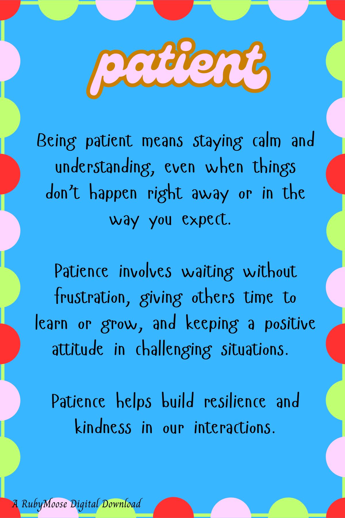 Character Traits Study Cards With Tasks - Etsy