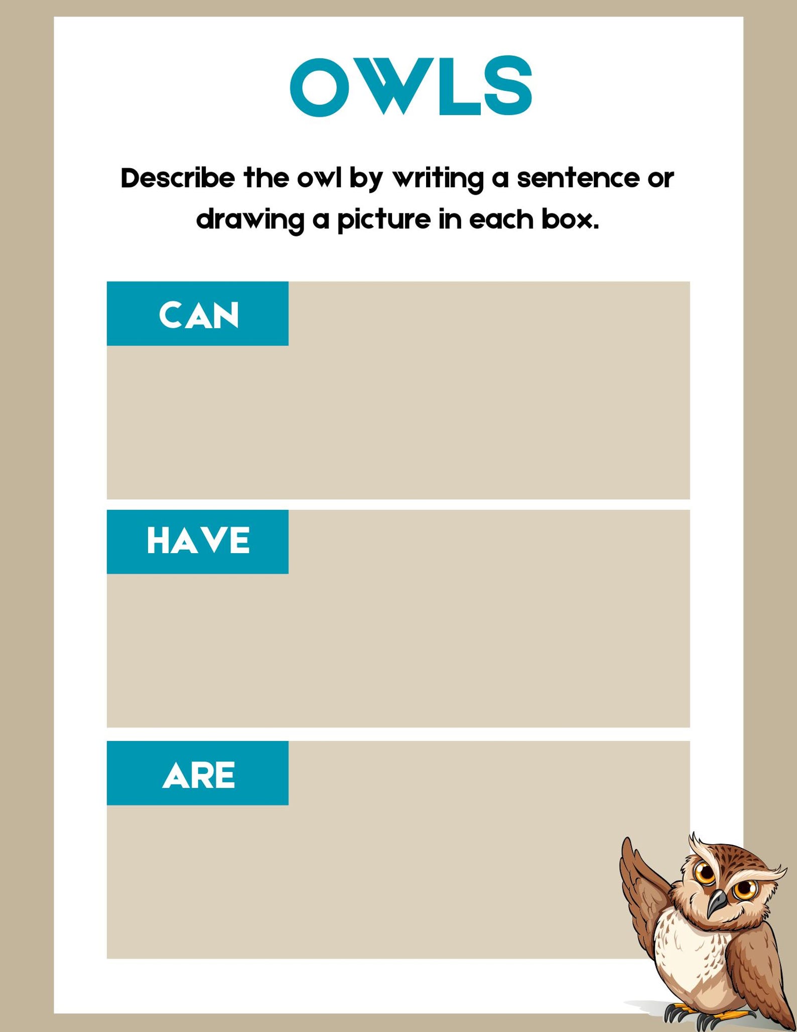 The Wonderful World of Research: Owl Edition, All About Owls, Owl ...