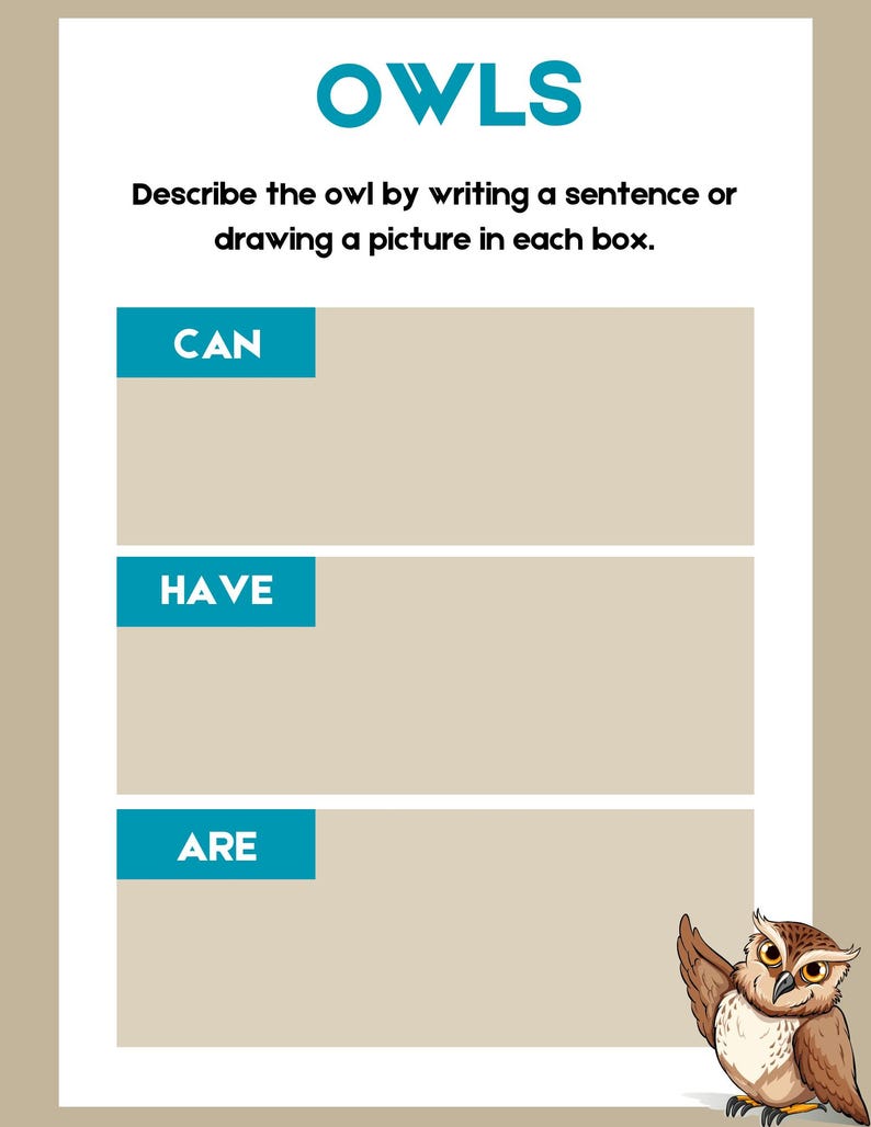 The Wonderful World of Research: Owl Edition, All About Owls, Owl ...